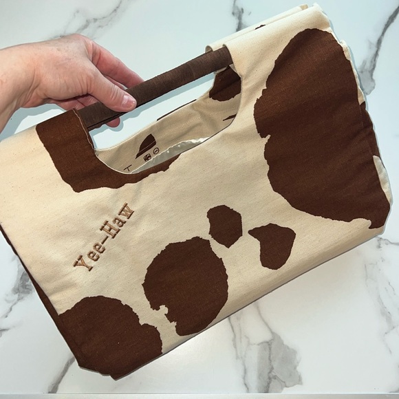 Bags | Yee Haw Country Cow Print Bag | Poshmark